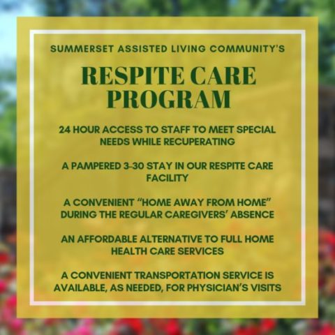 Your Home Away From Home | Summerset’s Respite Care Program The Answer ...